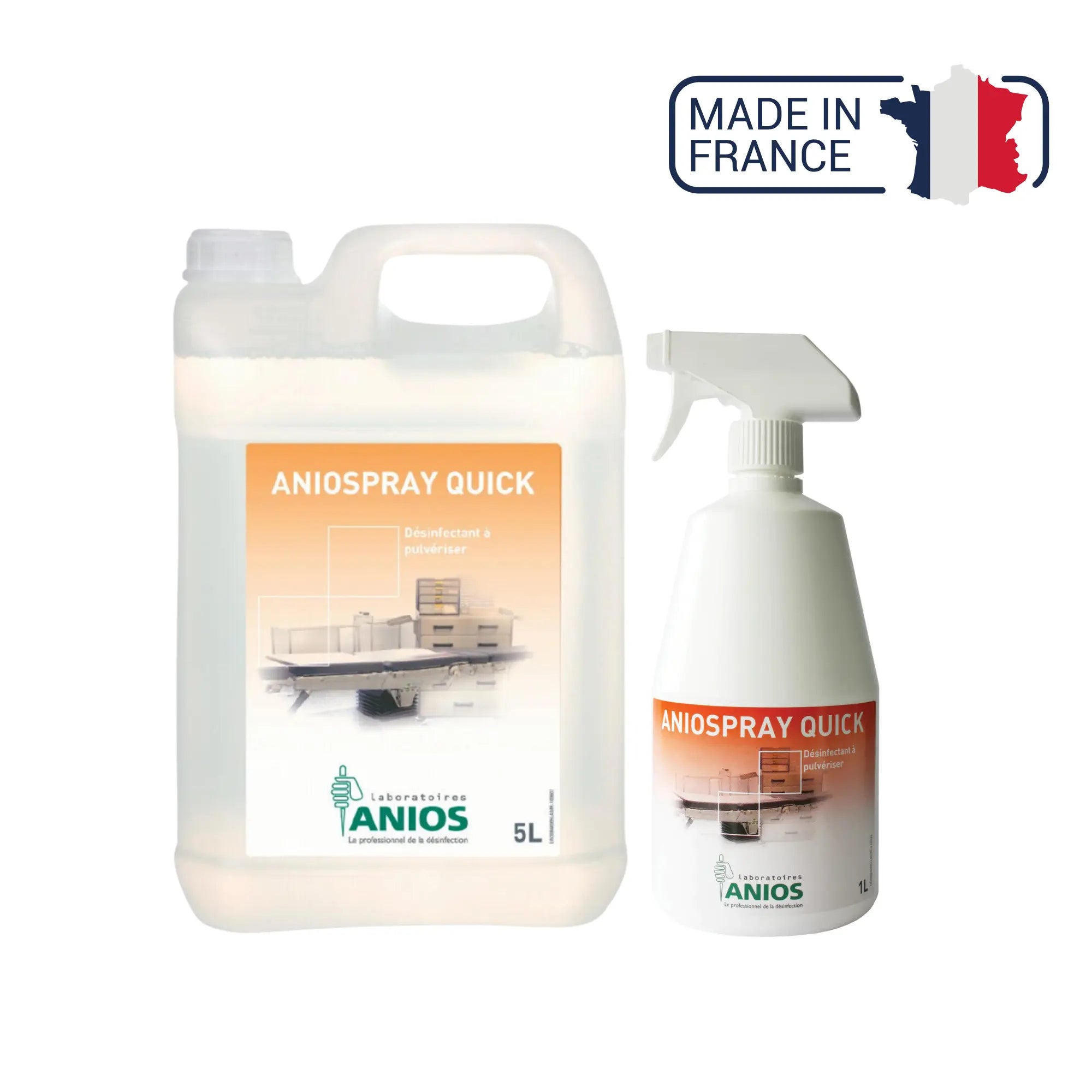 Aniospray Quick - fast-acting disinfectant - 1L or 5L - Anios | My ...